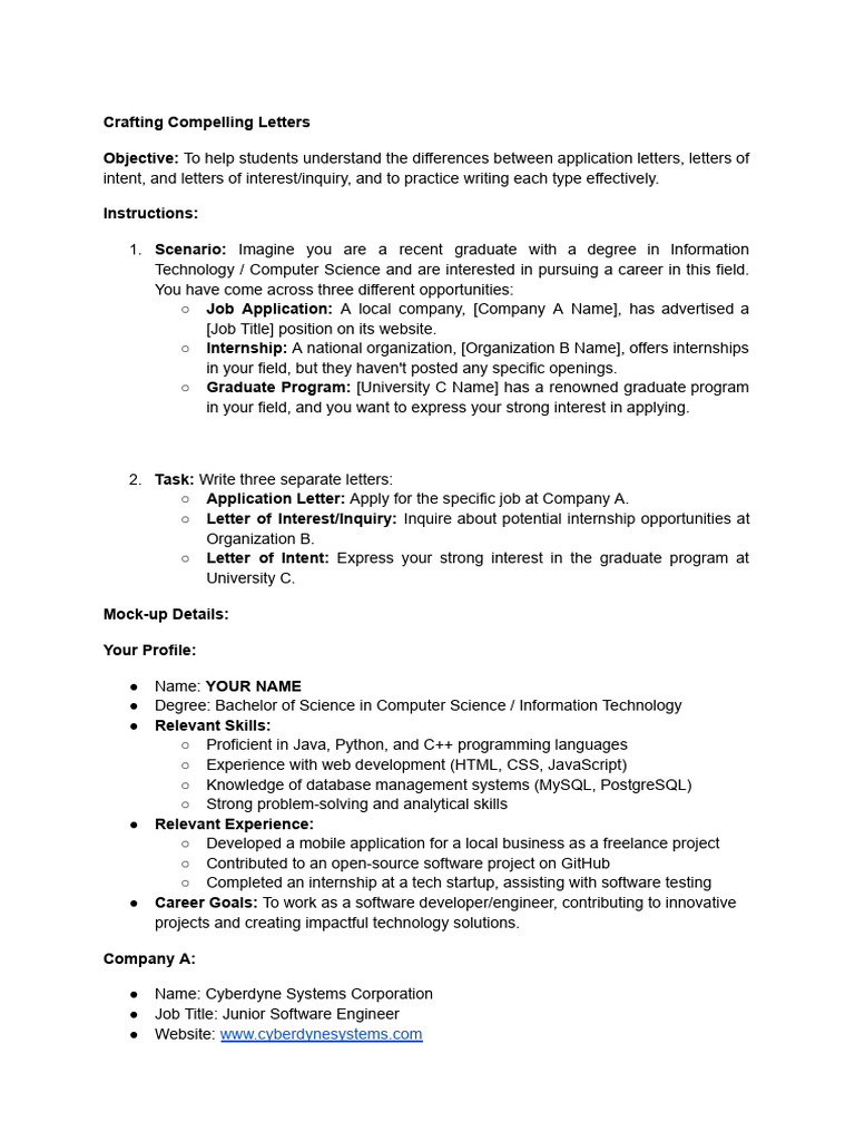 Crafting Compelling Letters Pdf Software Open Source