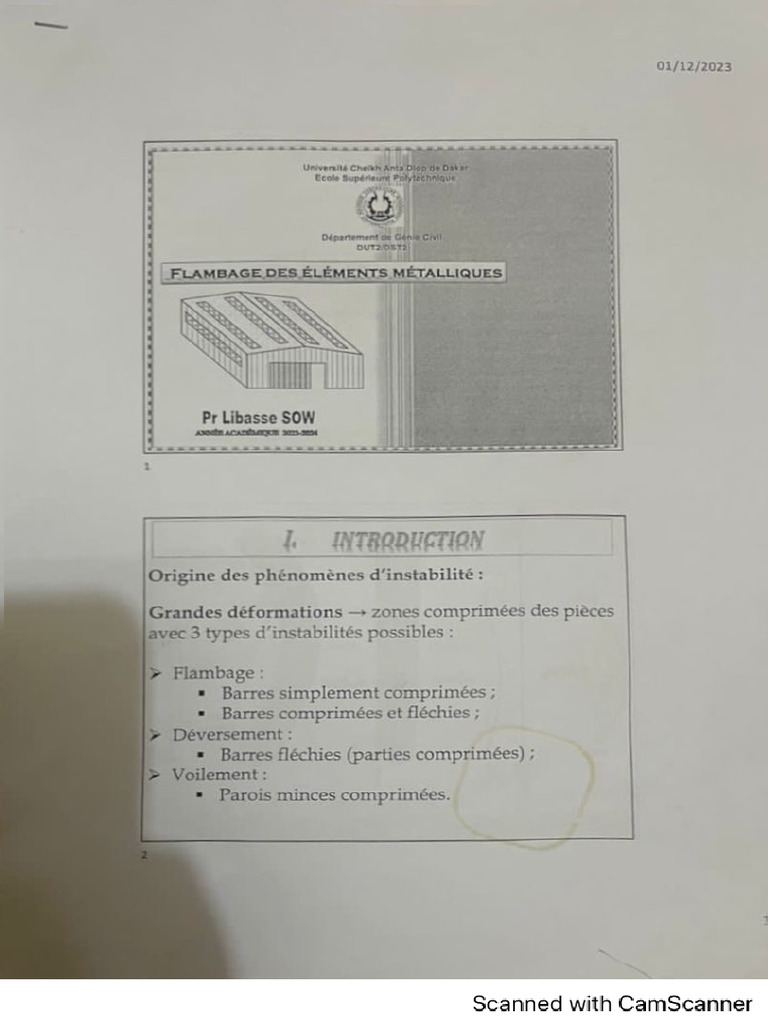 CHAPITRE Flambage | PDF