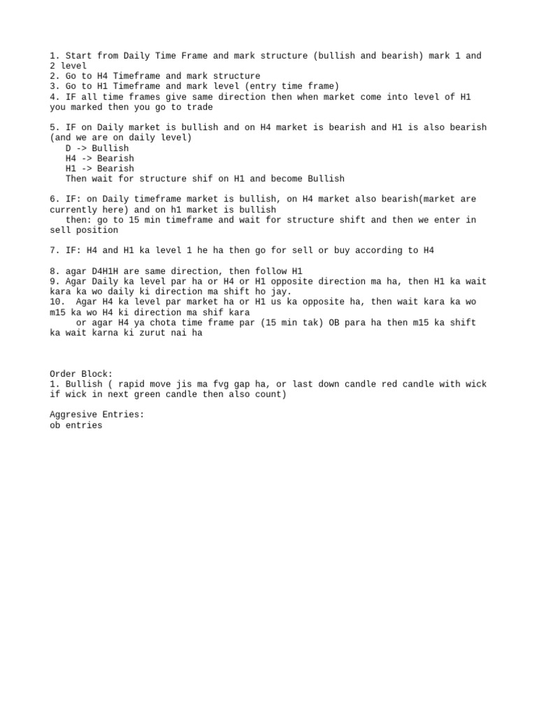Multiple Time Frame Analysis | PDF