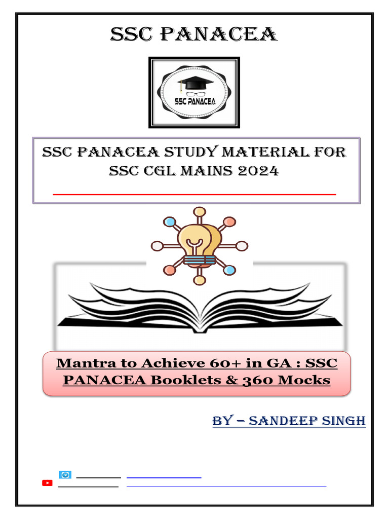 SSC Panacea Study Material in One Place | PDF