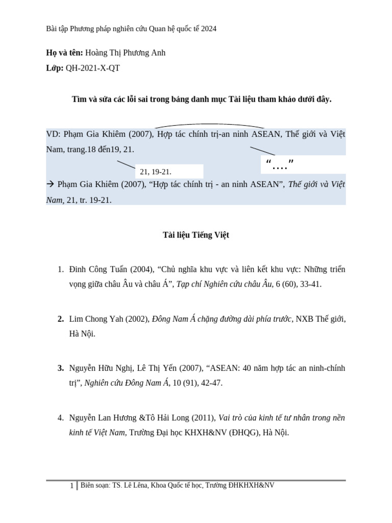Bai Tap PPNCKH Ban in 2024 | PDF
