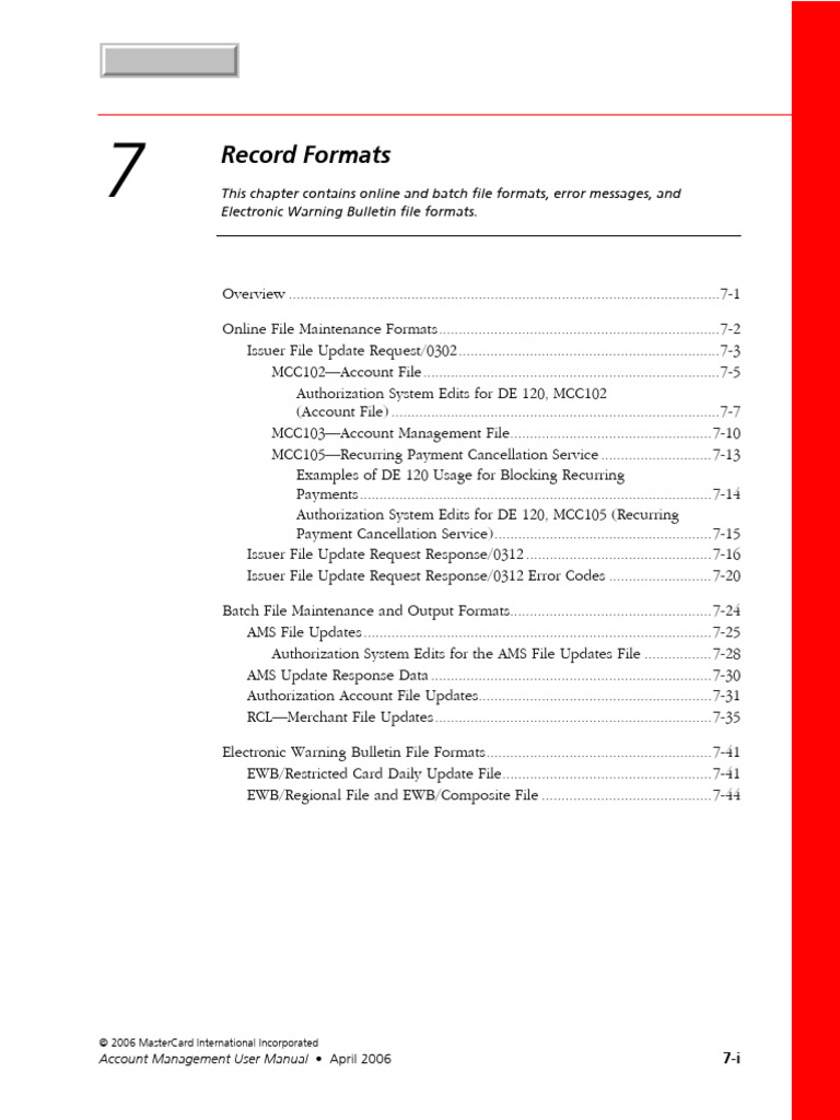 AMS_07_Restricted_File | PDF | Computer File | Master Card