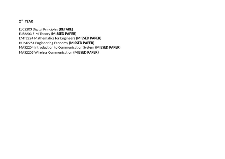2nd YEAR | PDF