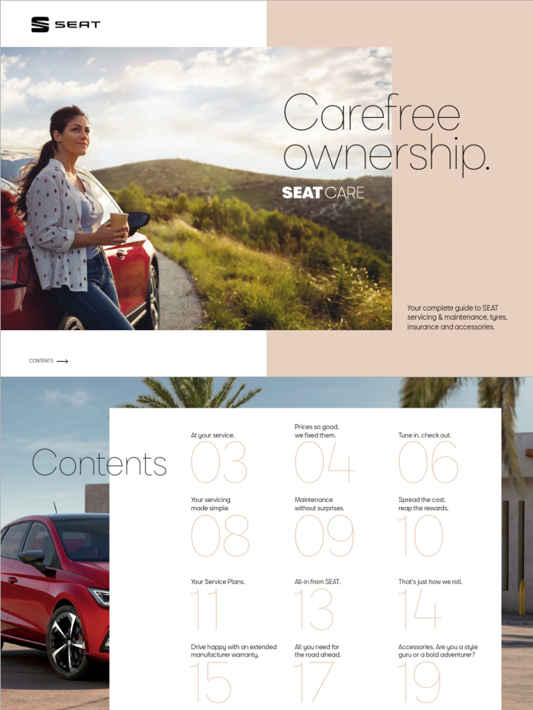 SEAT Care Service Plan Overview | PDF | Vehicle Insurance | Insurance
