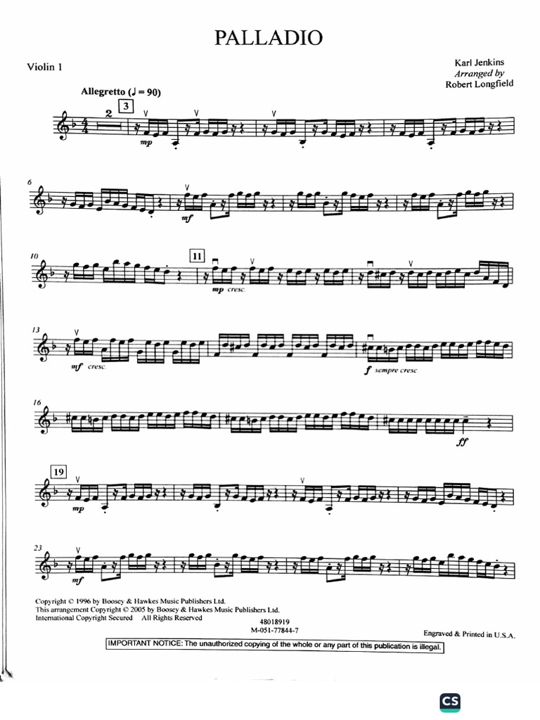 Palladio (Grade 5-8) | PDF