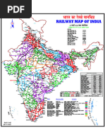 Railway Map of India - 2025 | PDF | Railway Companies | Rail Transport