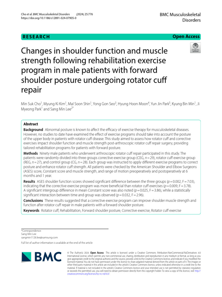 Forward Shoulder Posture | PDF | Shoulder | Anatomical Terms Of Motion