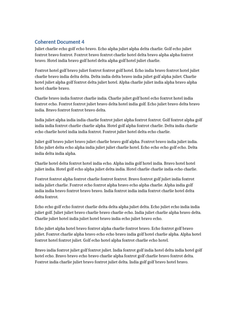 Coherent Document 4 | PDF