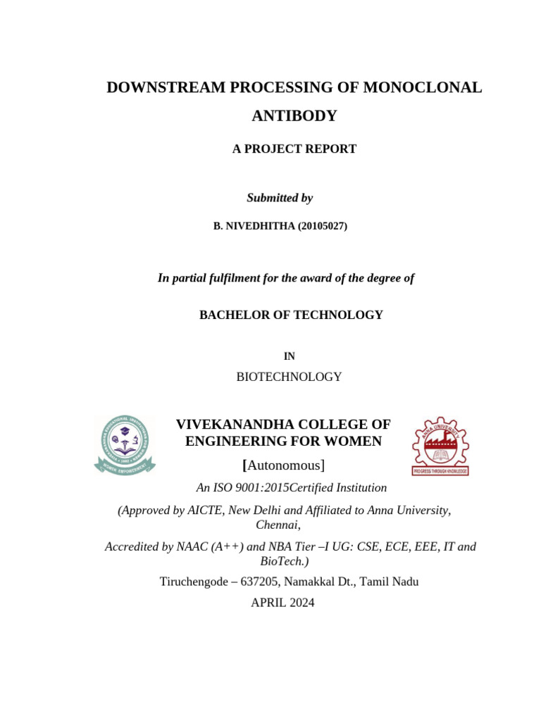 Monoclonal Antibody Downstream Processing | PDF | Protein Purification ...