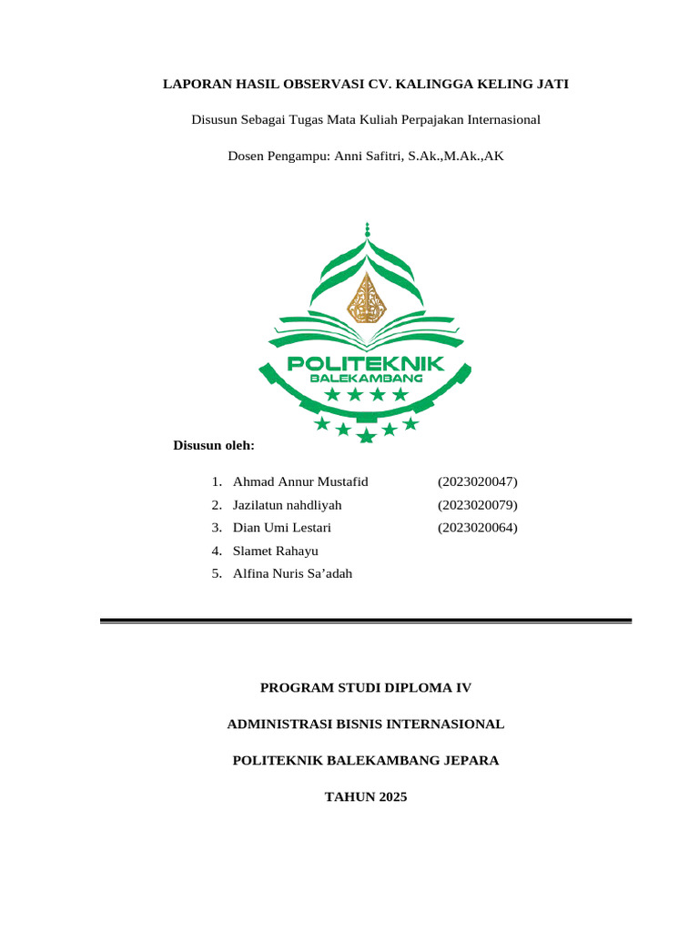 laporan obser-1 | PDF