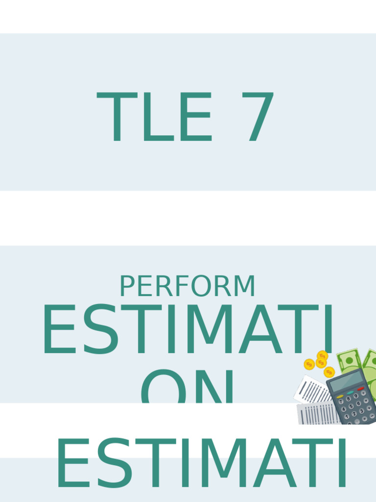 L2 Perform Estimation | PDF