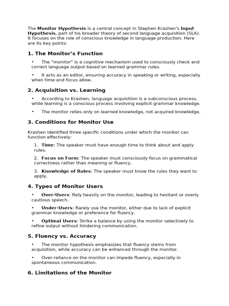 Krashen's Monitor Model, CUP SUP, BICS CALP | PDF | Second Language ...