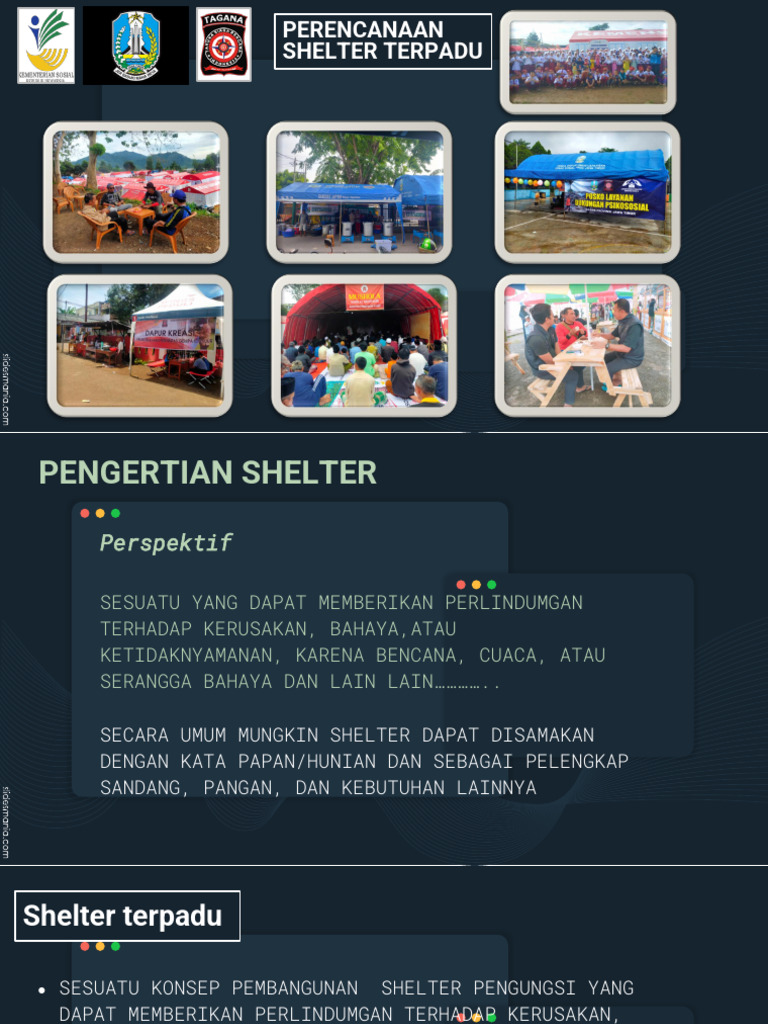 Shelter Hunian - Pelatihan Mitigasi Bencana Sgu 2024 | PDF