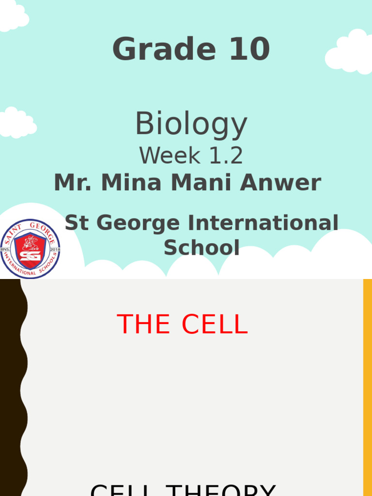 Biology - Cell History - Students | PDF