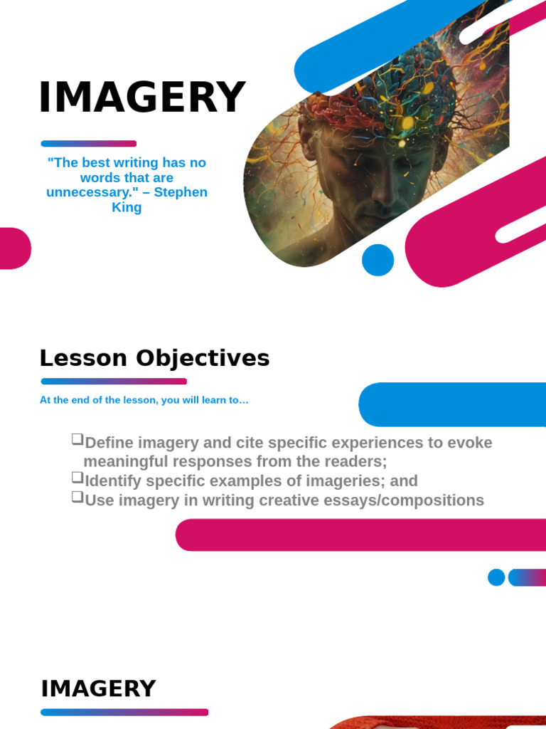 CW 1st Lesson-Imagery | PDF | Taste | The Raven