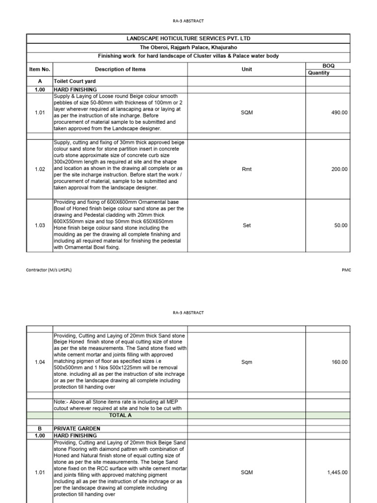 boq | PDF | Tile | Adhesive