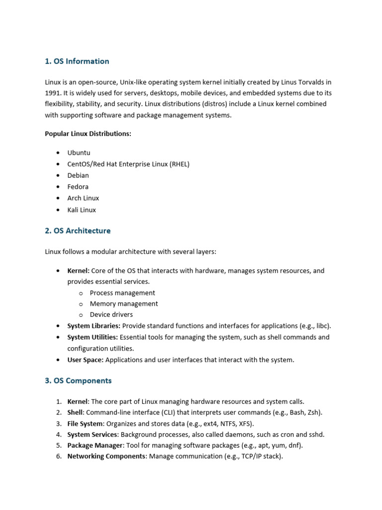 Linux Basics | PDF | Linux | Operating System