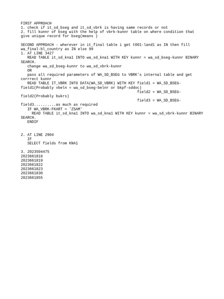 Logic For ZSAM Country Key | PDF