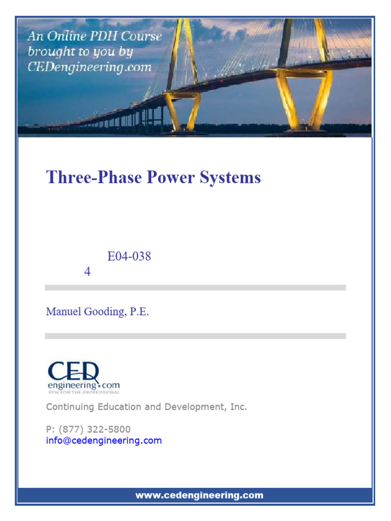 Understanding Three-Phase Power Systems | PDF | Electric Generator | Transformer