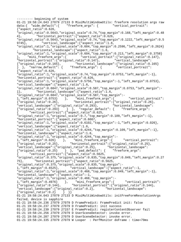 Camera and Freeform Resolution Logs | PDF | Computing | Software
