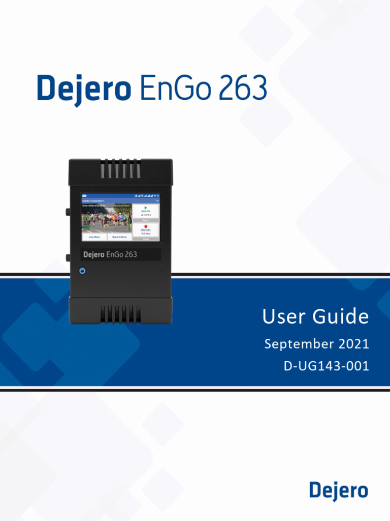 Dejero | PDF | Usb | Electromagnetic Interference