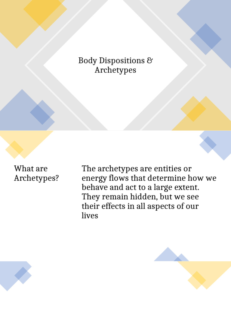 Body Dispositions & Archetypes | PDF | Psychological Concepts | Social ...