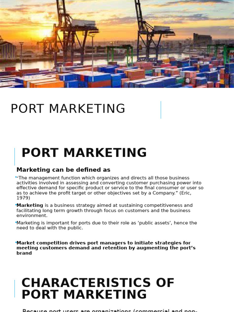 Port Marketing Strategies Explained | PDF | Marketing | Port