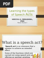 Searle's Classification of Speech Act | PDF | Semiotics | Human Communication