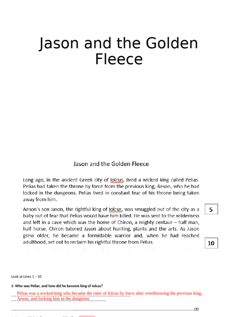 Jason and The Golden Fleece | PDF | Jason | Argonauts
