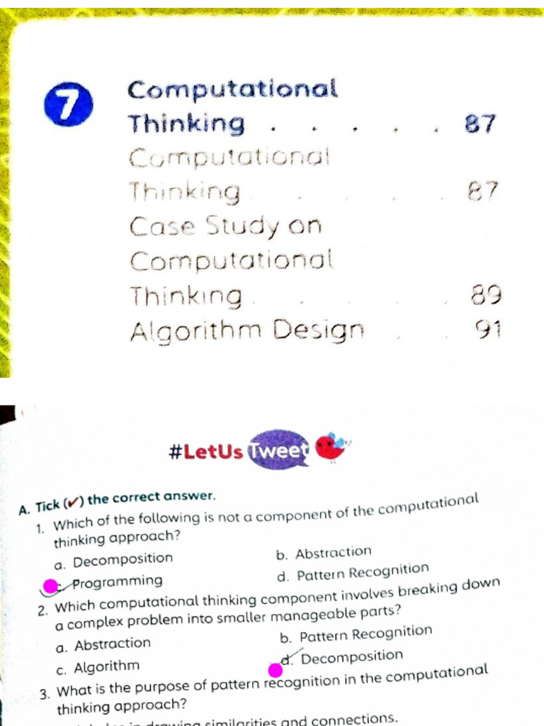Class-V Computer Ch- 7 exercise solution | PDF