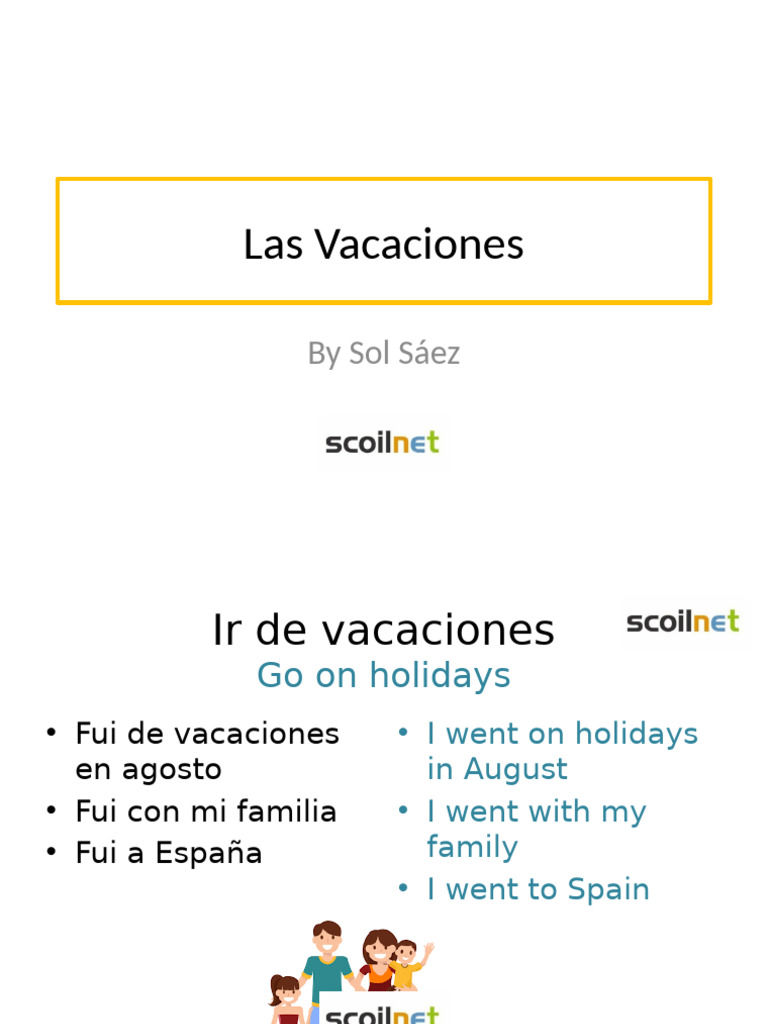 Las Vacaciones | PDF
