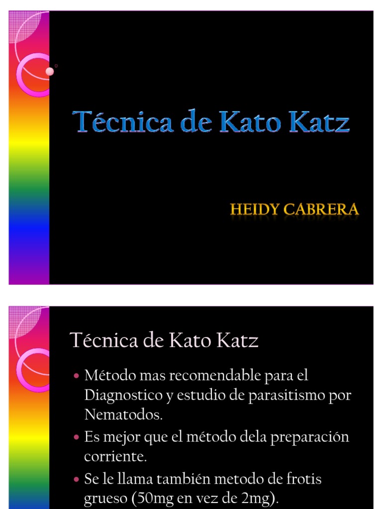 Método Kato-Katz en Parasitología | PDF