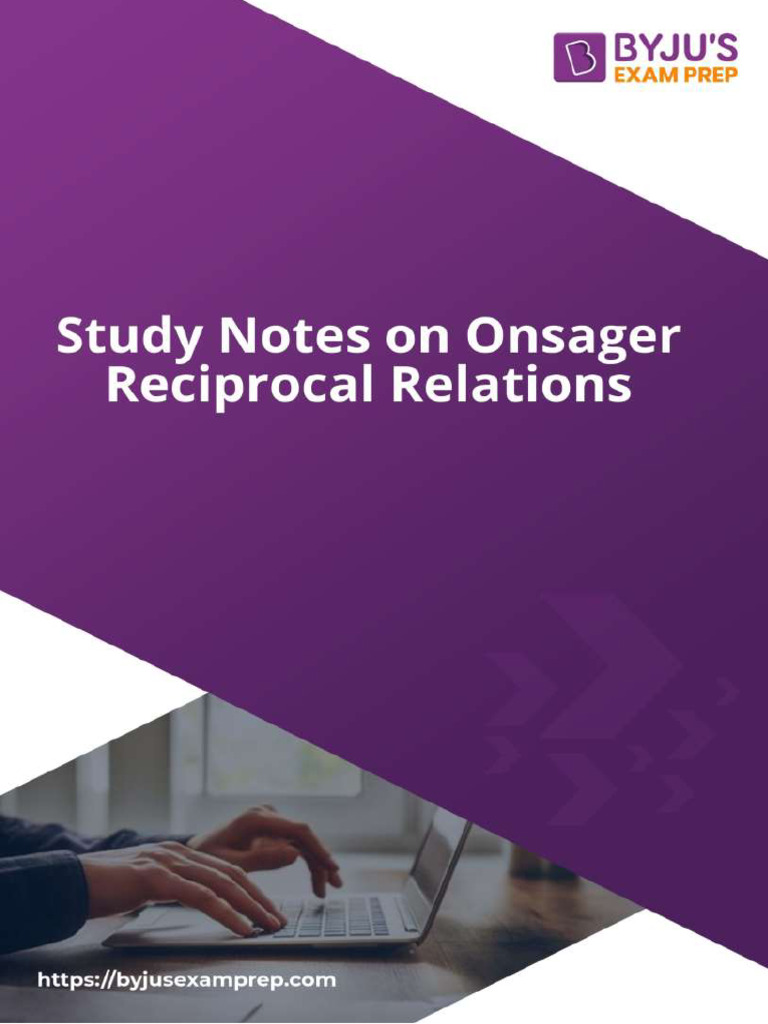 Onsager Reciprocal Relations 53 | PDF | Diffusion | Transport Phenomena