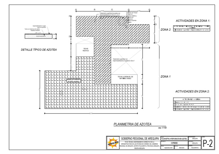 Planimetria de Azotea | PDF