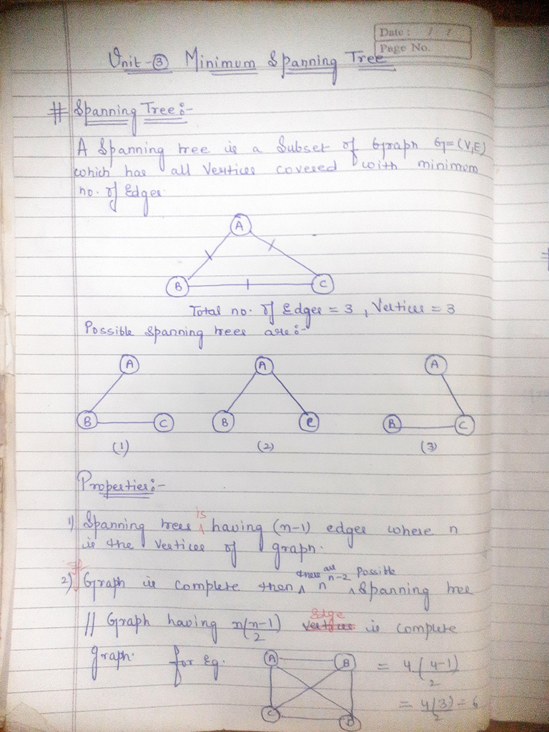 Minimum Spanning Tree and Kruskal | PDF Minimum Spanning Tree and Kruskal | PDF