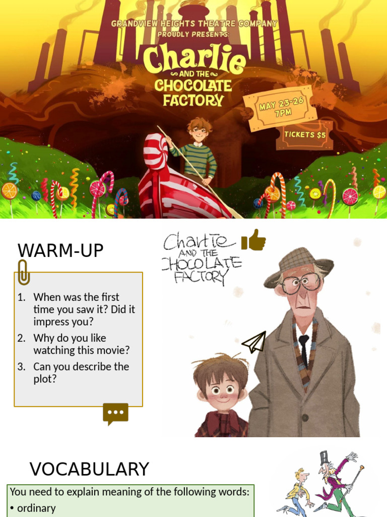 "Charlie and the Chocolate Factory Discussion Guide" | PDF