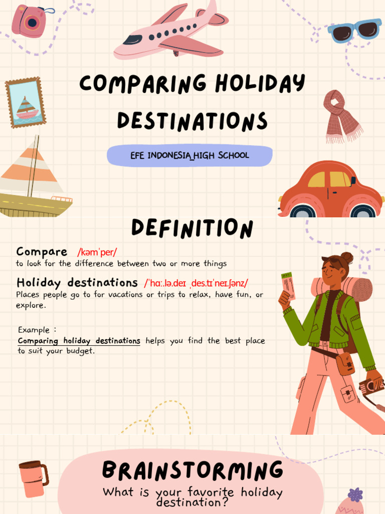 Hs - Comparing Holiday Destination | PDF | Tourism