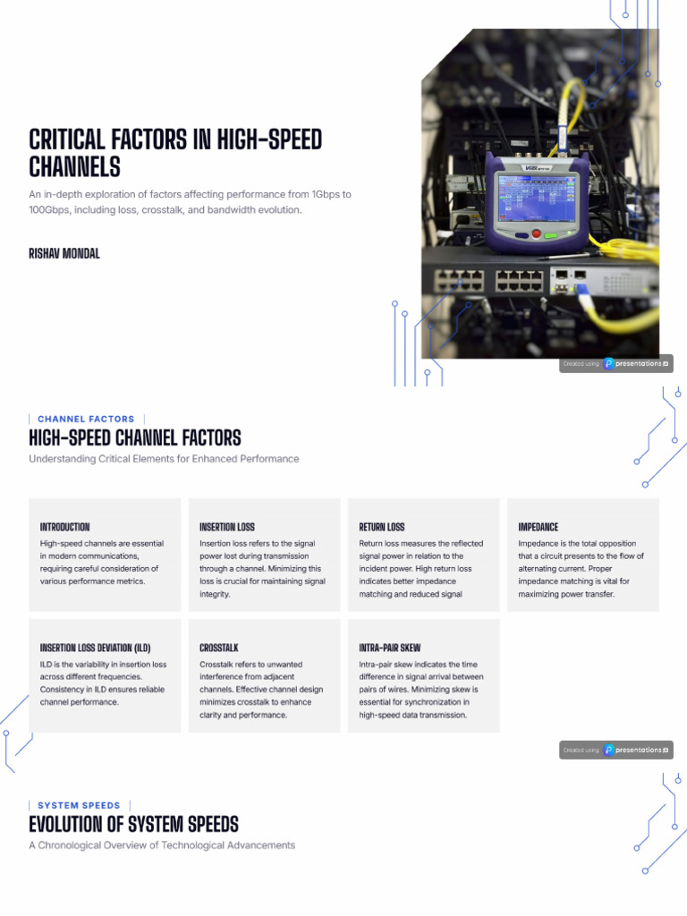 RemoveWatermark High Speed+Channel+Factors+and+Evolution | PDF