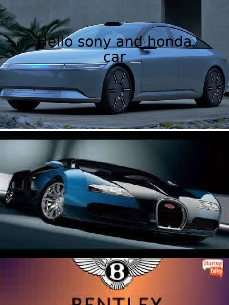 Hello Sony and Honda Caar | PDF