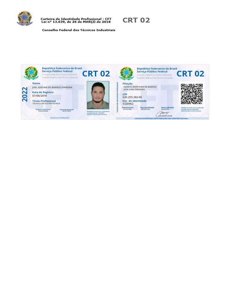 Carteira CFT | PDF
