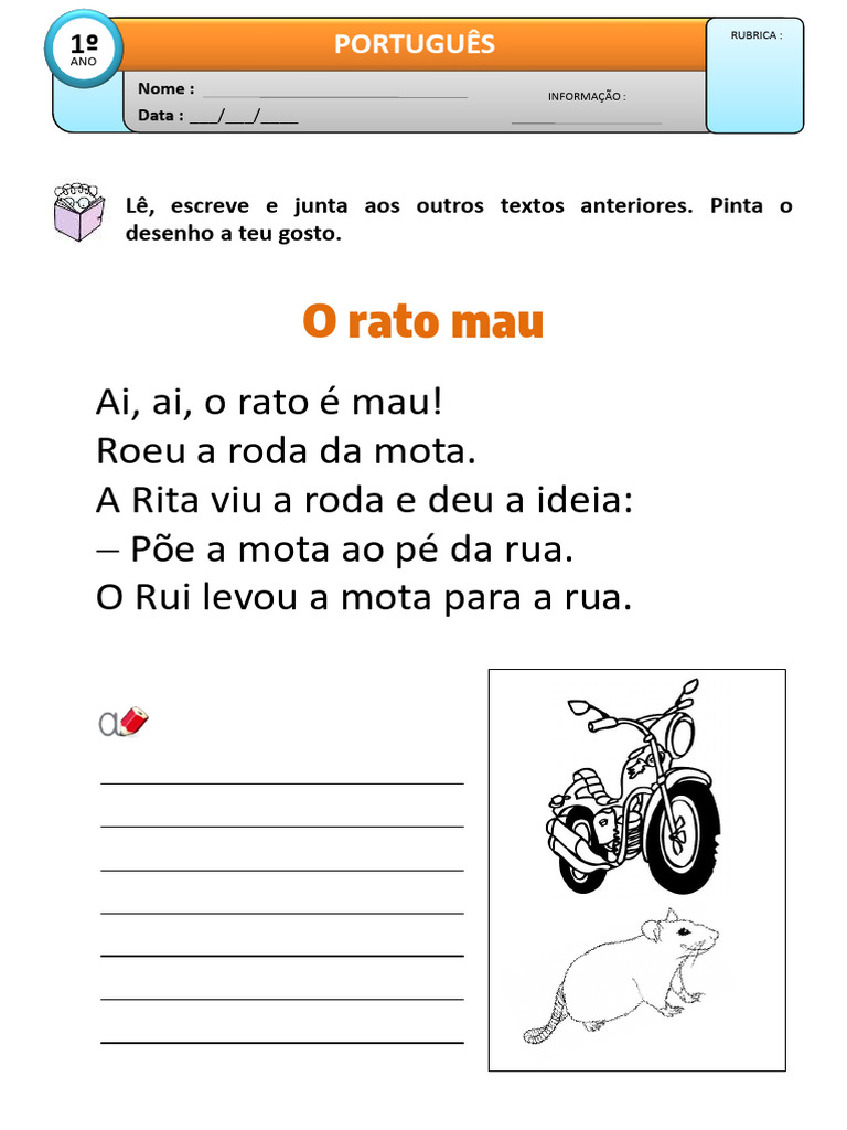 O Rato Mau e a Mota da Rita | PDF