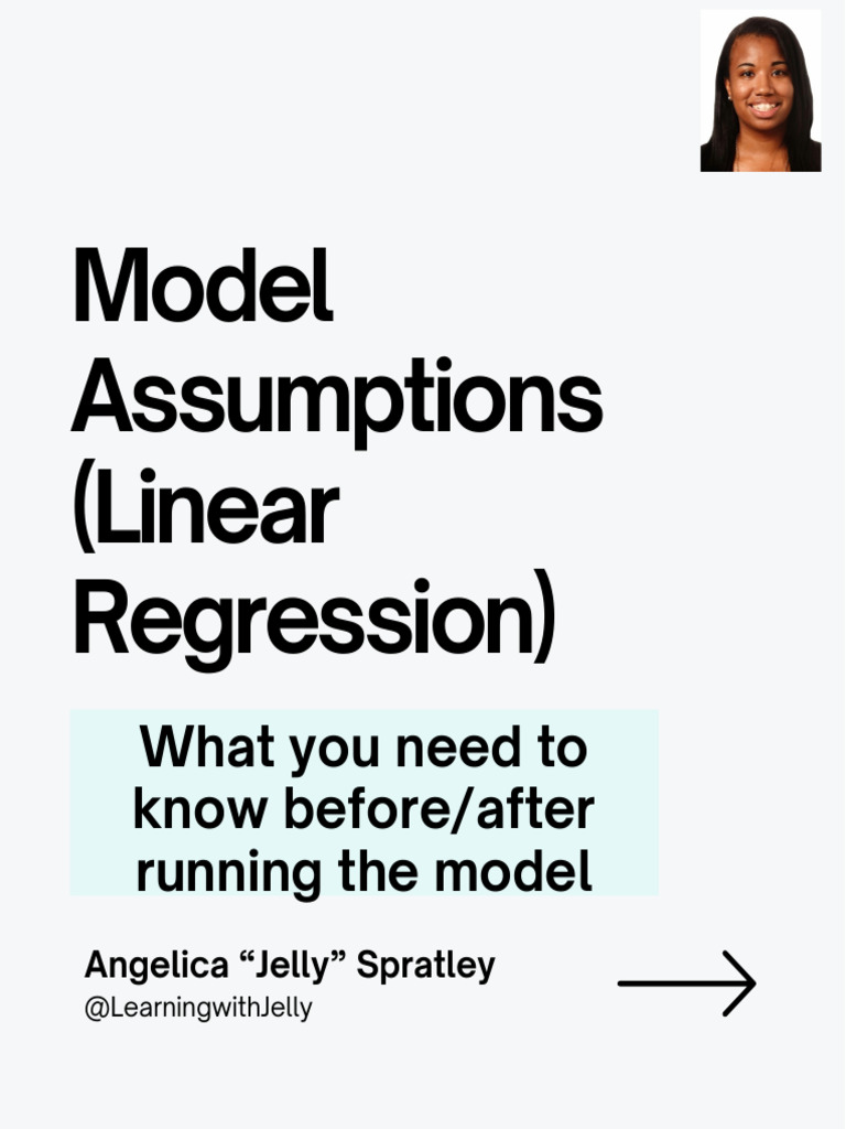 Model Assumptions For Linear Regression 1728742476 | PDF | Multicollinearity | Errors And Residuals