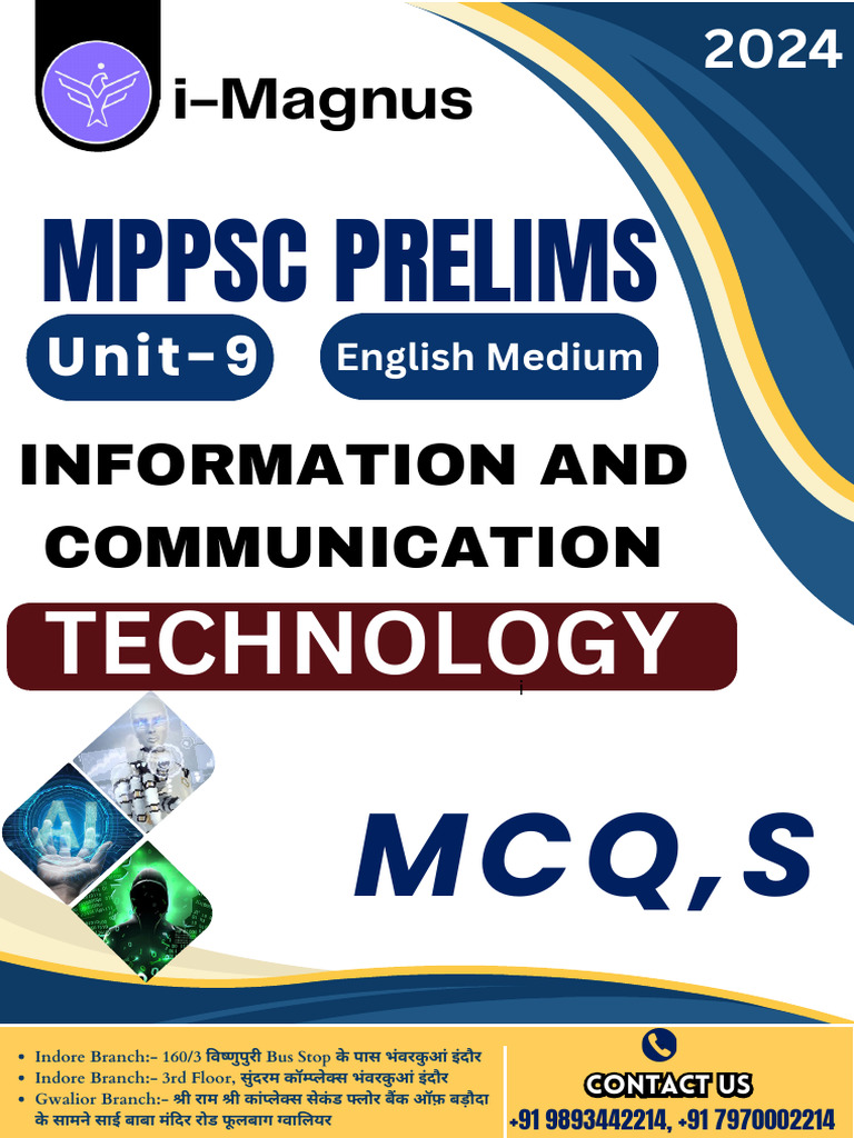 UNIT 9 MCQs (E) | PDF | Computer Data Storage | Byte