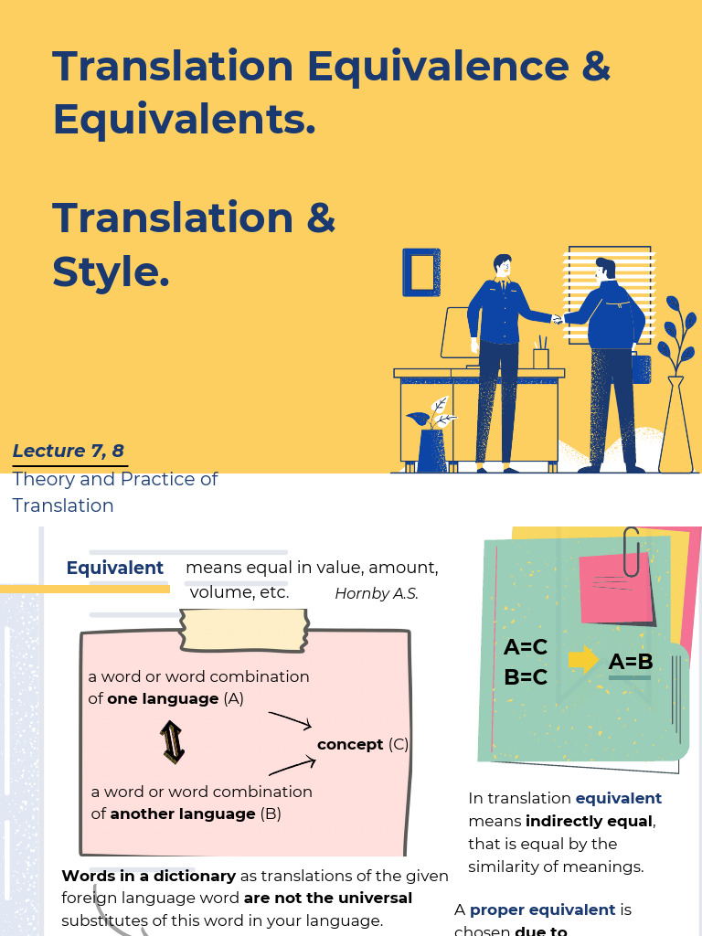 4-Translation Equivalence and Equivalents-3 | PDF | Semantics | Word