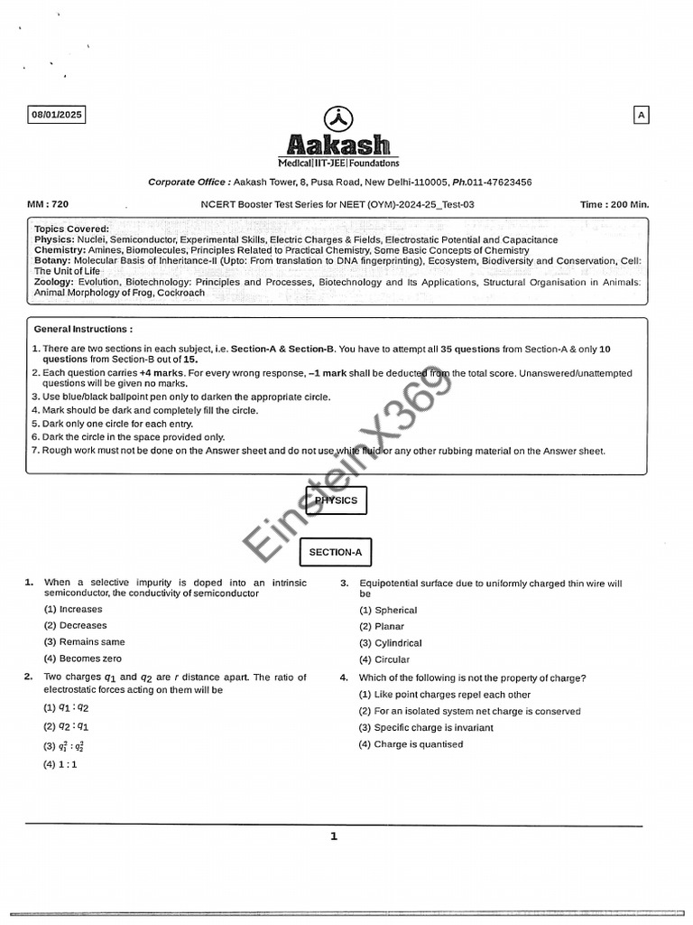 NBTS-03 OYM | PDF | Atomic Nucleus | Chemistry NBTS-03 OYM | PDF | Atomic Nucleus | Chemistry
