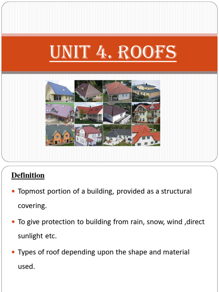 UNIT 04 | PDF | Roof | Truss