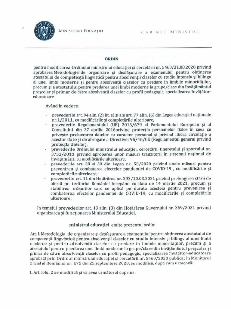 Ordin 3633 - 2021 | PDF