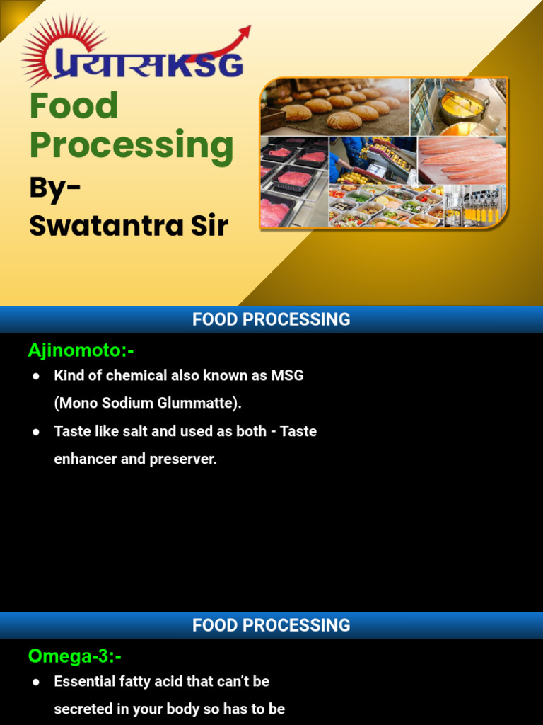Ksg | PDF | Food Processing | Foods