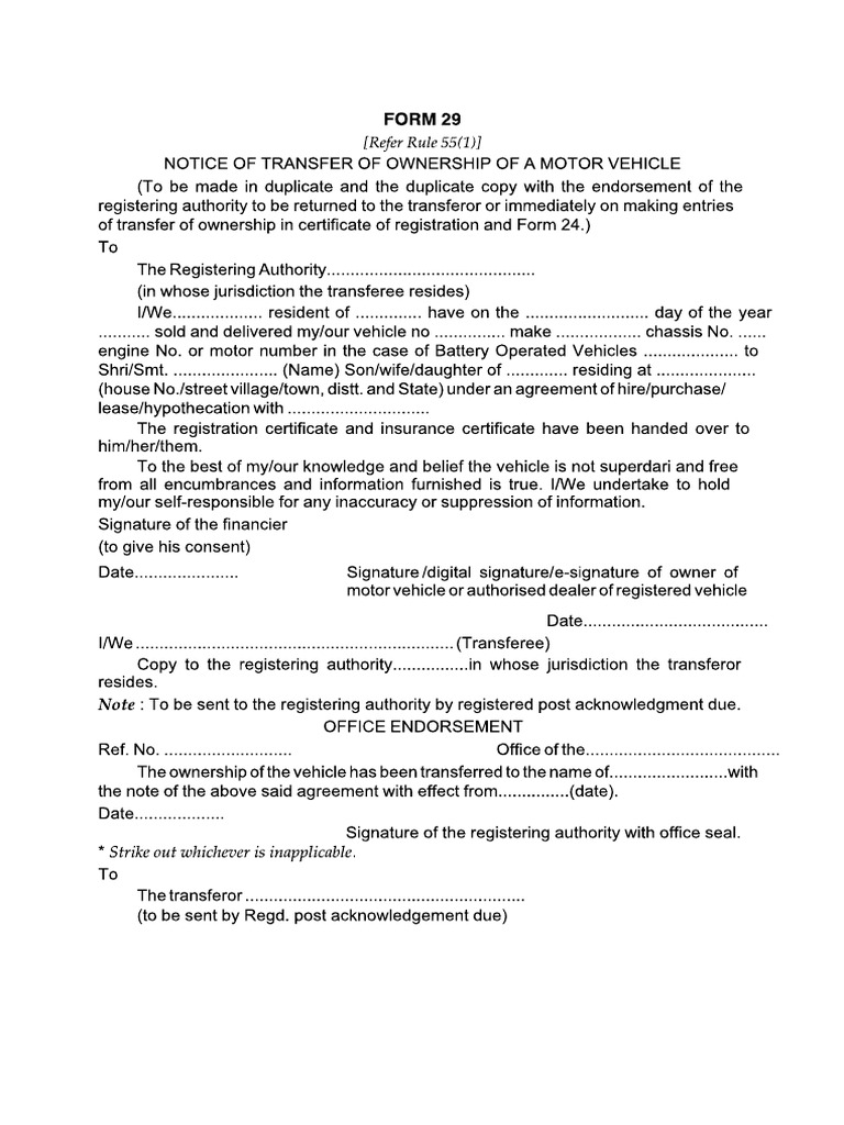 Form 29 | PDF