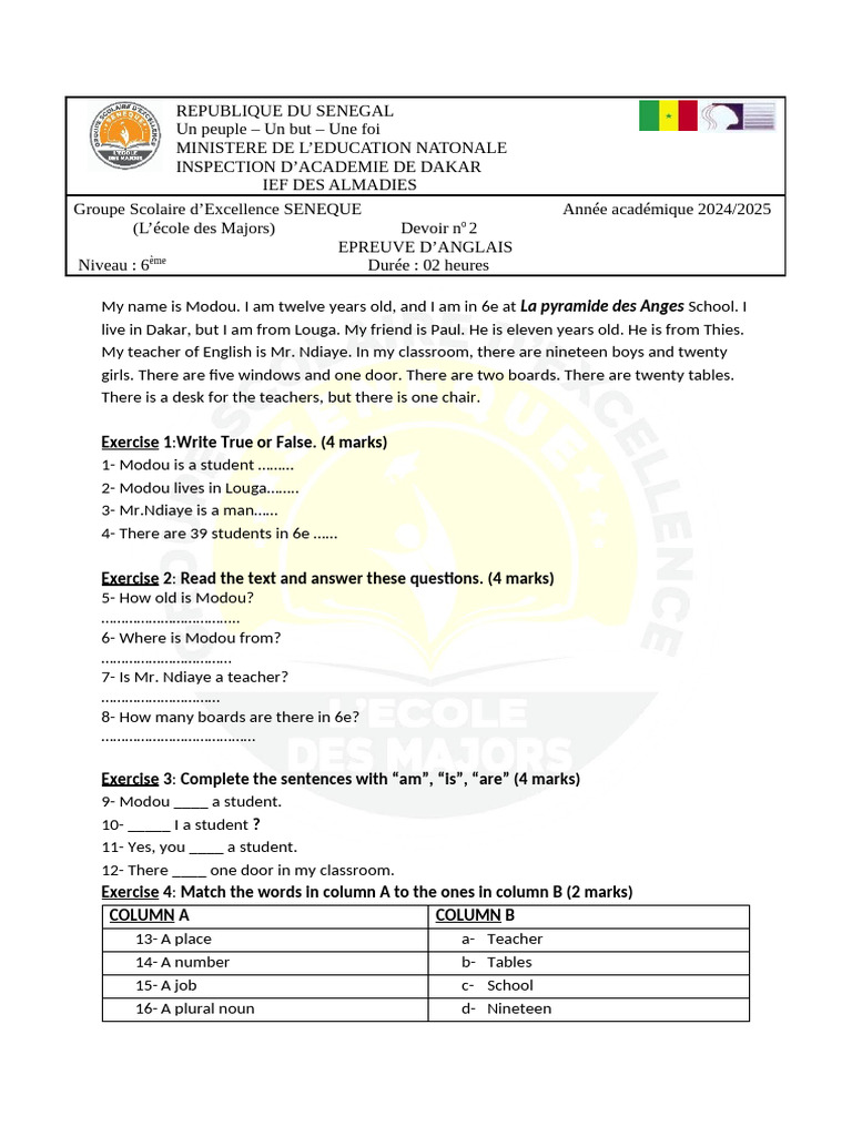 ANGLAIS | PDF | Languages | Foreign Language Studies